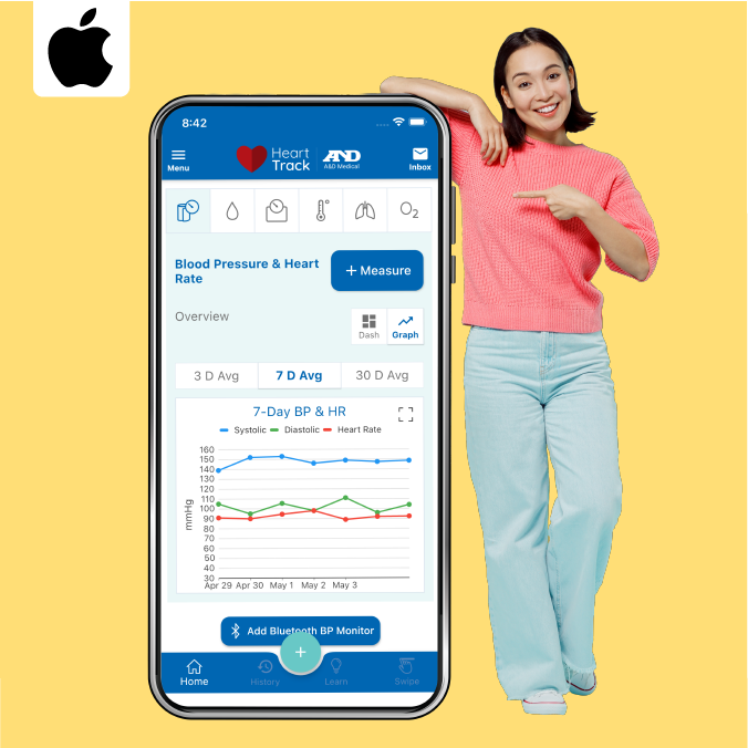 Blood Pressure Tracking App | A&D Medical
