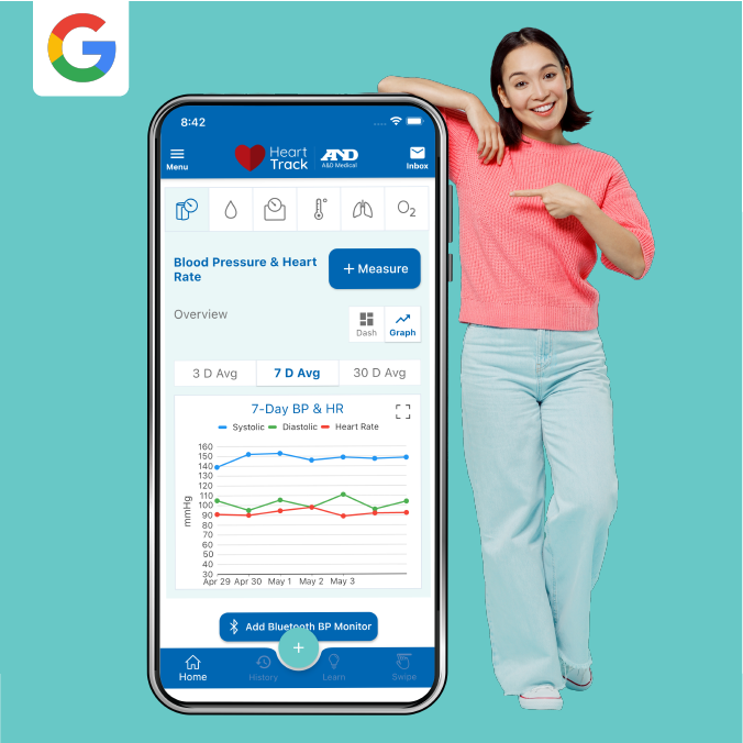 Blood Pressure Tracking App | A&D Medical