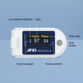 Bluetooth® Fingertip Pulse Oximeter$49.99 - A&D Medical